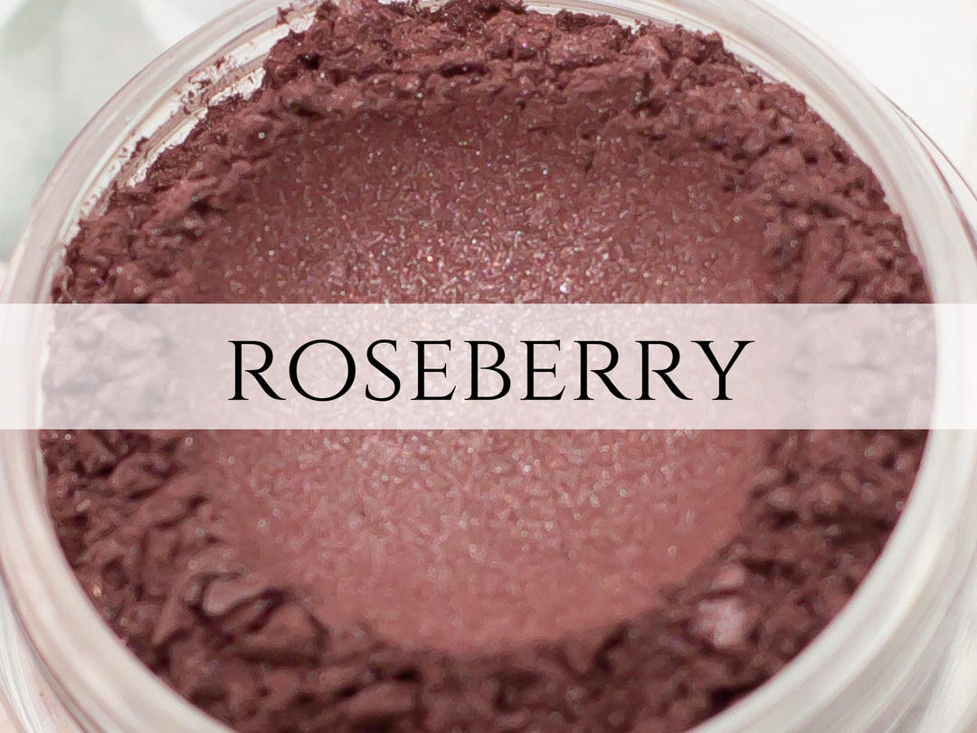 Eyeshadow Sample Roseberry Frosty Burgundy Red All Natural Vegan ...
