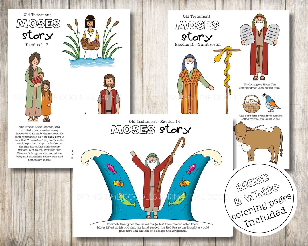 Moses Old Testament, Coloring Pages, Paper Puppets, Felt Stories, Come ...