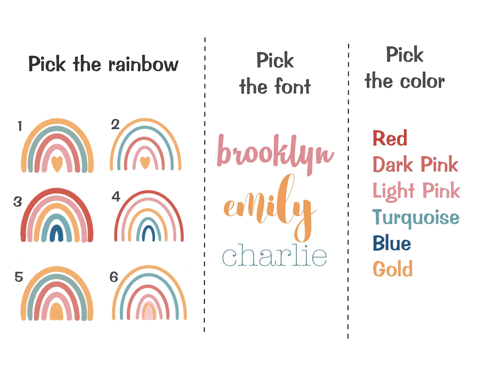 Custom Name Rainbow Print Nursery Instant Printable Download - Etsy