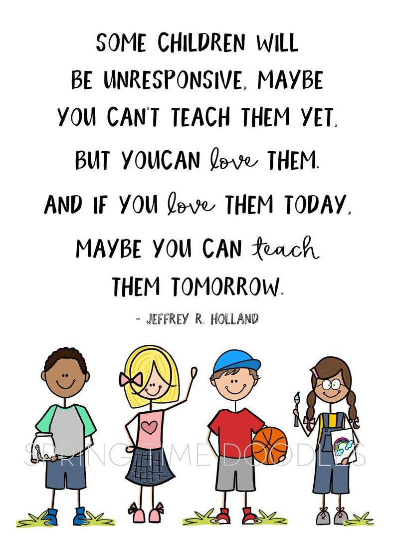 If You Can't Teach Them Love Them, Holland Quote, Digital Print - Etsy ...