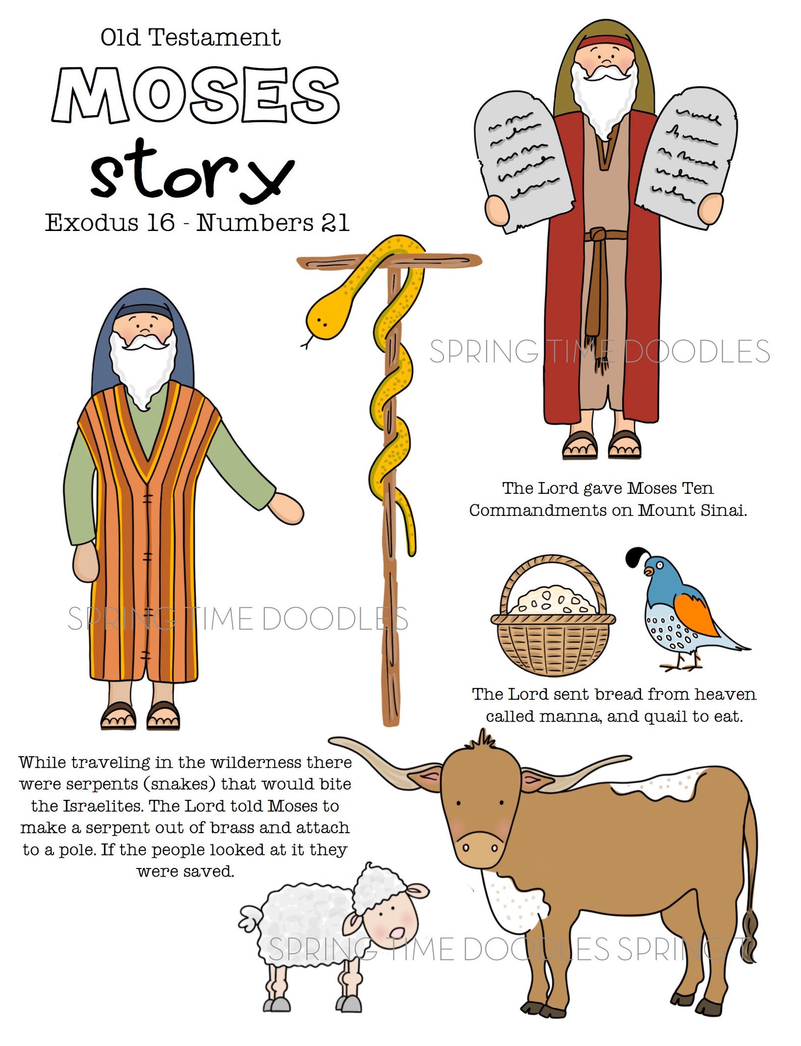 Moses Old Testament, Coloring Pages, Paper Puppets, Felt Stories, Come ...