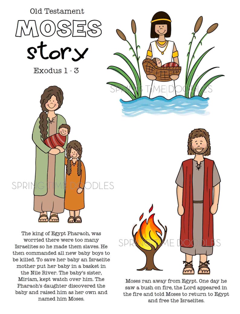 Moses Old Testament, Coloring Pages, Paper Puppets, Felt Stories, Come ...