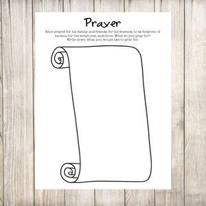 Enos Scripture Story Printable, Clipart, Puppets, Felt Board - Instant ...