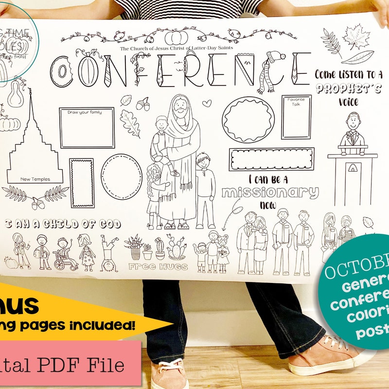 Giant Coloring Poster Jesus - Etsy