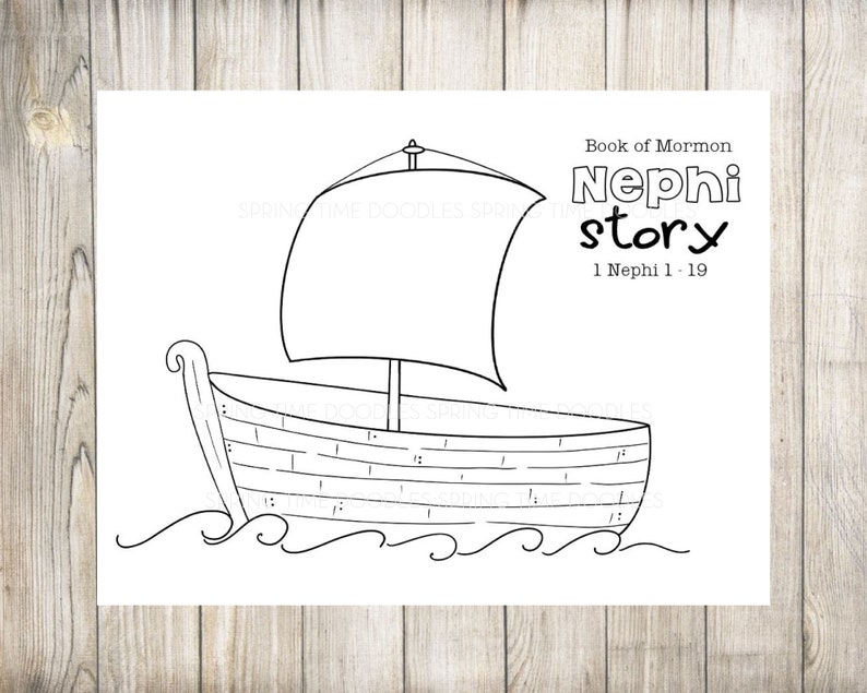 Nephi Scripture Story Printable, Clipart, Puppets, Felt Board - Instant ...
