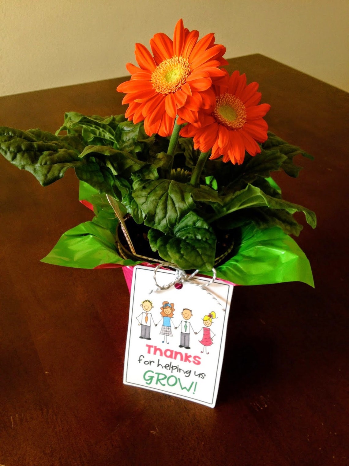 Teacher Appreciation Gift Tags Printable, Thank You for Helping Us Grow ...