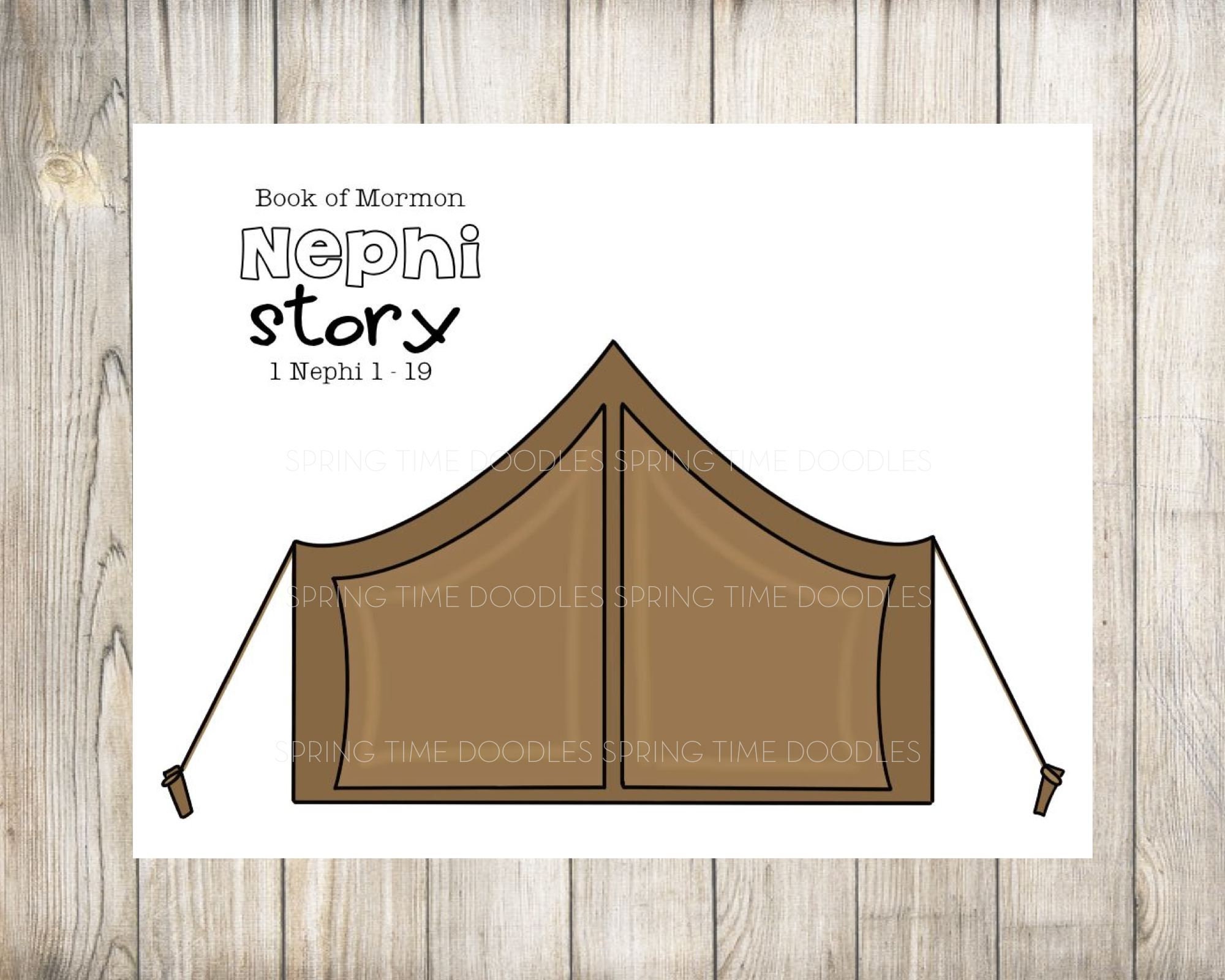 Nephi Scripture Story Printable, Clipart, Puppets, Felt Board - Instant ...