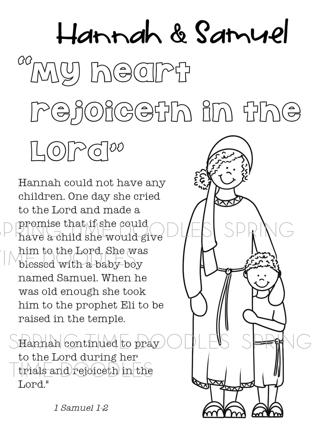 Women of the Old Testament Coloring Pages: Ruth, Esther, Hannah ...