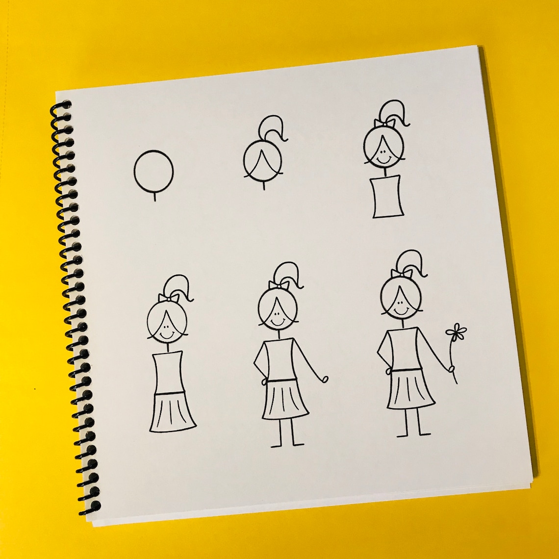 How to Draw a Stick Figure and so Much More DRAWING BOOK - Etsy