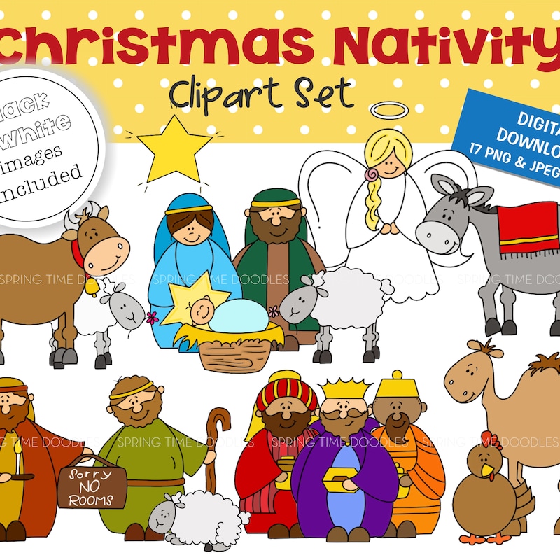 Nativity Clip Art - Etsy