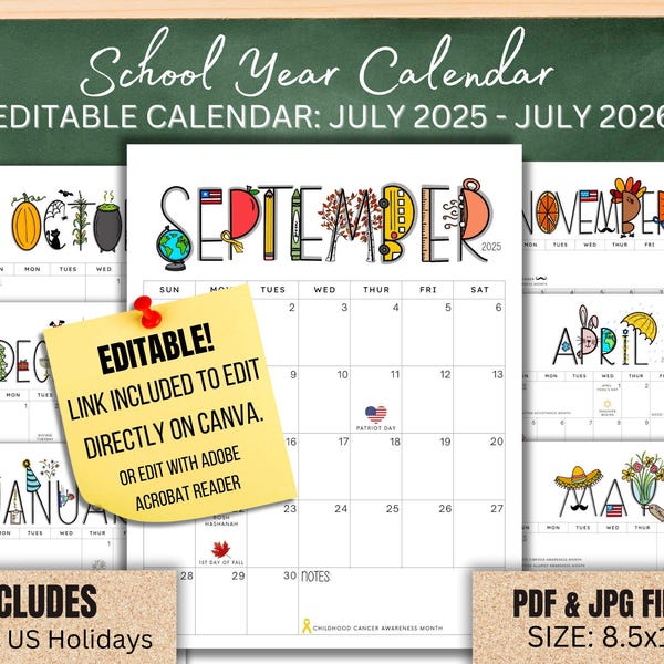 Desk Calendars 2025 2026 - Etsy