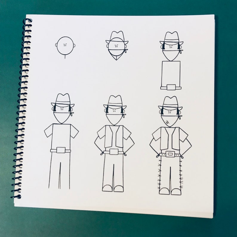 How to Draw a Stick Figure and so Much More DRAWING BOOK - Etsy