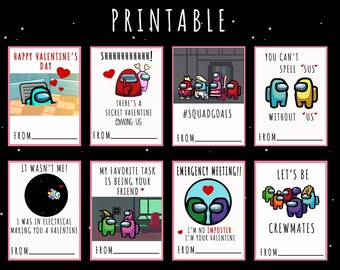 Among Us Valentine Card | Etsy