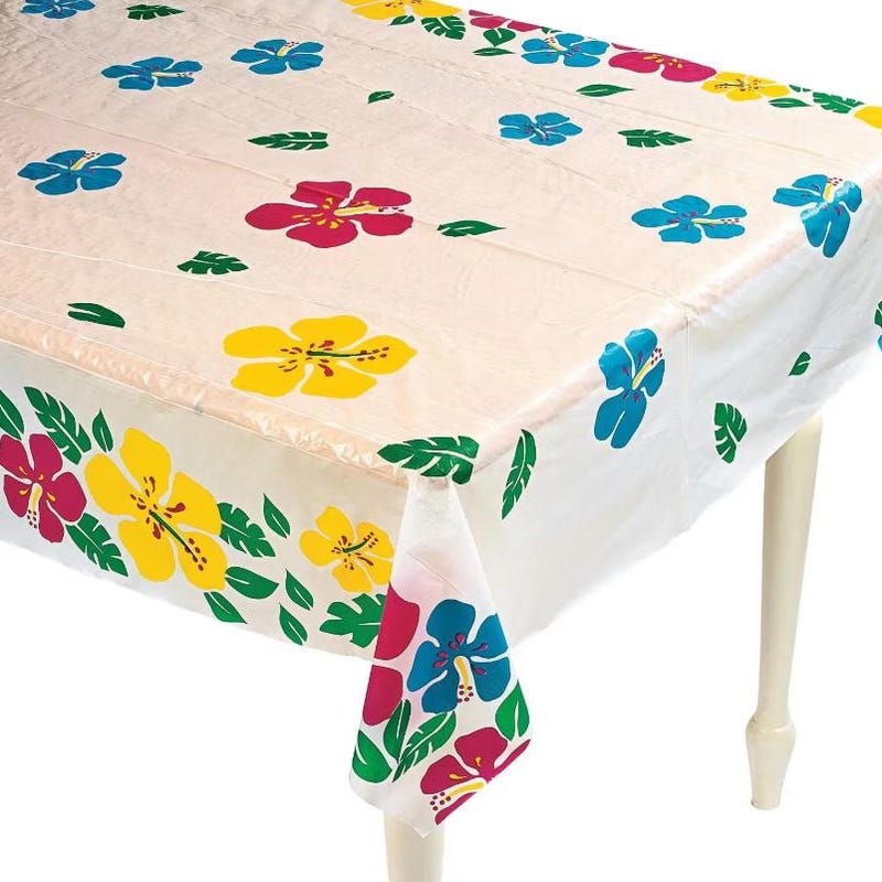 Hibiscus Flowers Tablecloth - Etsy