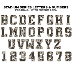 Football Wooden Letters & Numbers Sign- Sports, Football, Team ...