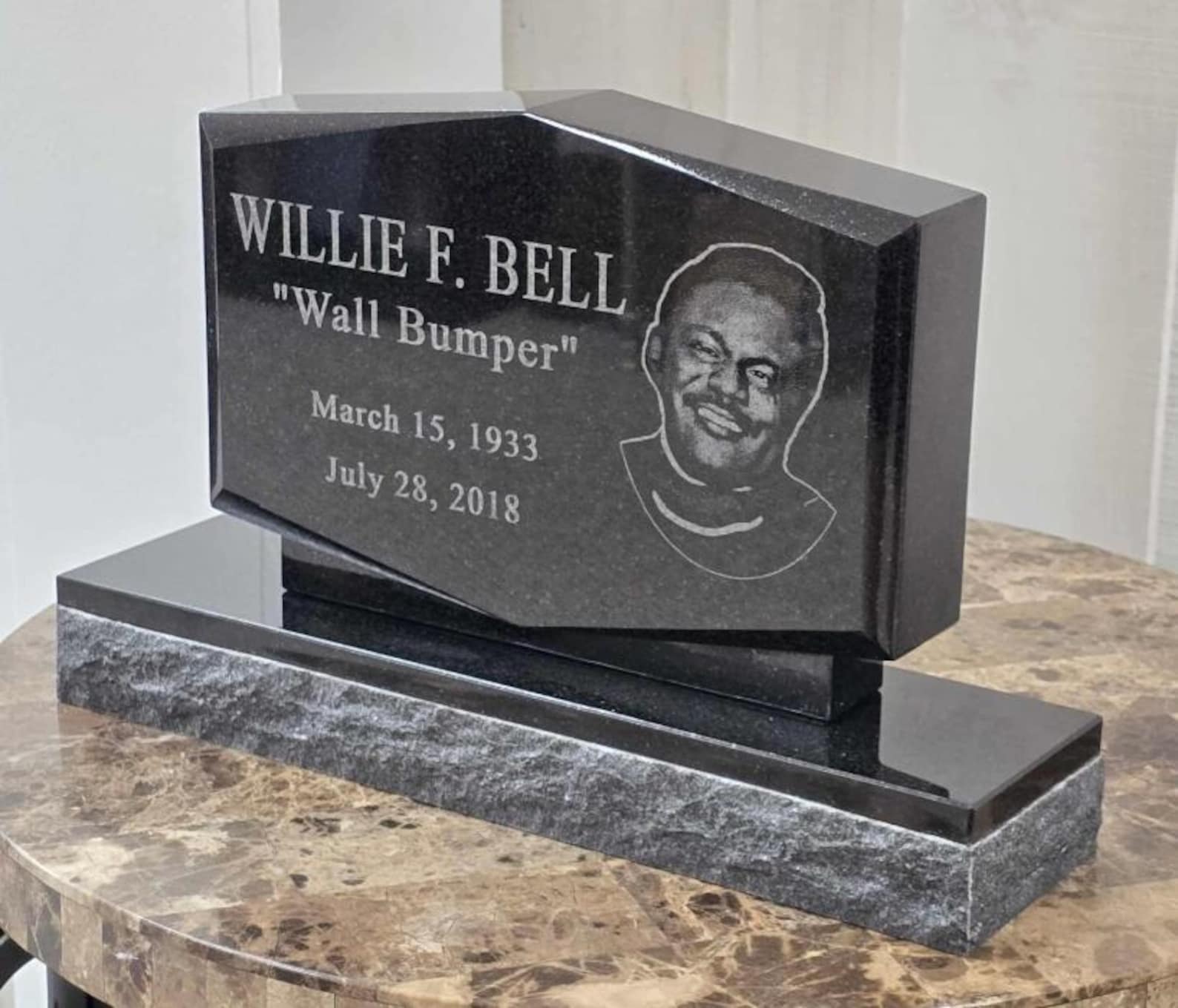 Mini Diamond Upright Headstone, Memorial Stone, Pet Headstone, Garden ...