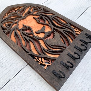 Lion Key Hanger Wall Plaque | Wall Key Holder | Housewarming Gift ...