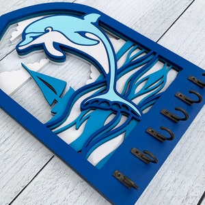 Dolphin Key Hanger Wall Plaque | Wall Key Holder | Housewarming Gift ...
