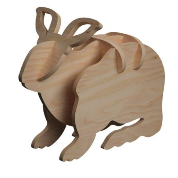 Rabbit Puzzle - Etsy