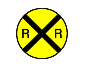 Rr Crossing Sign - Etsy