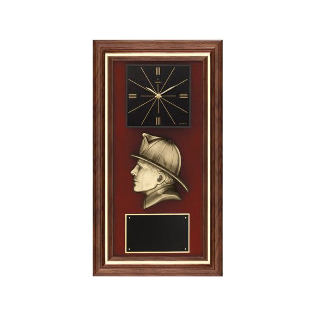 Genuine Walnut 13 X 24 Fireman Clock - Etsy