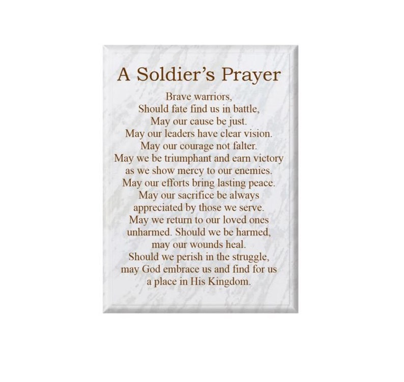 Soldier's Prayer Plaque army NAVY Air Force Marines | Etsy