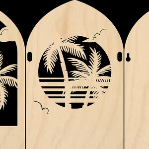 Palm Tree Key Hanger Wall Plaque | Wall Key Holder | Housewarming Gift ...