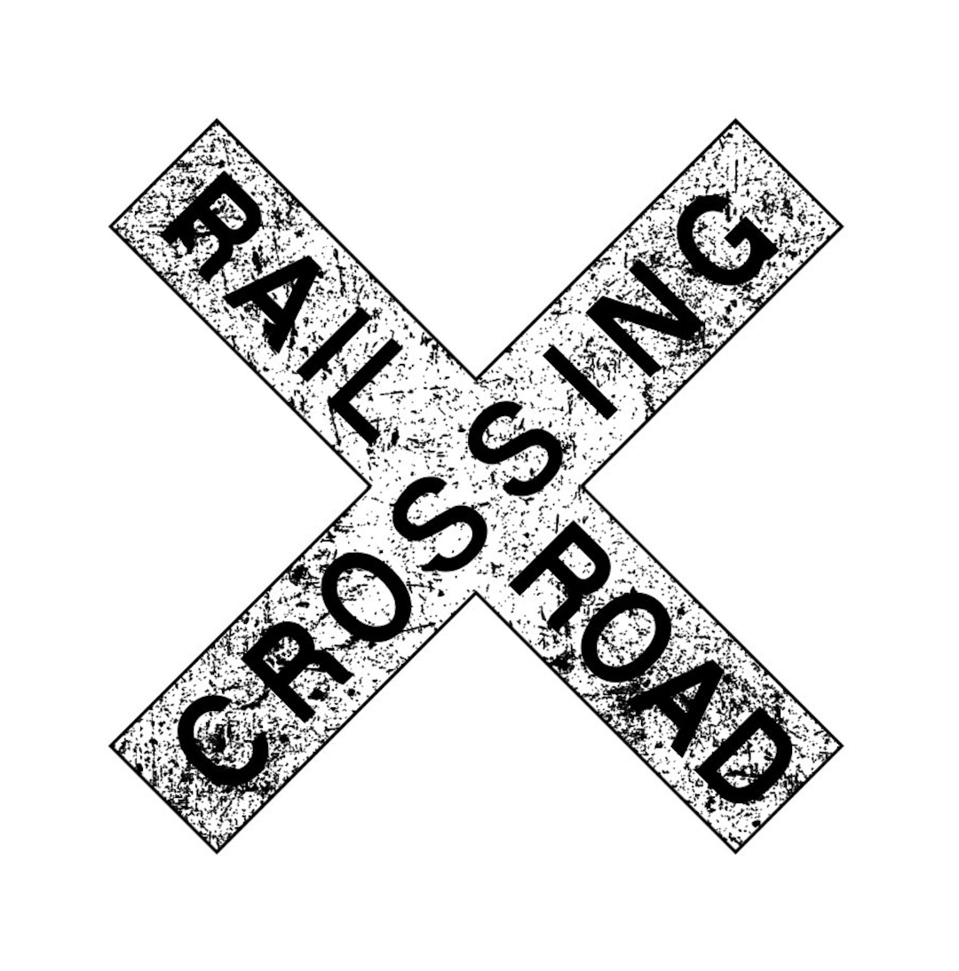 RR Crossing X-shaped (railroad) Wooden Sign - Etsy