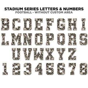 Football Wooden Letters & Numbers Sign- Sports, Football, Team ...