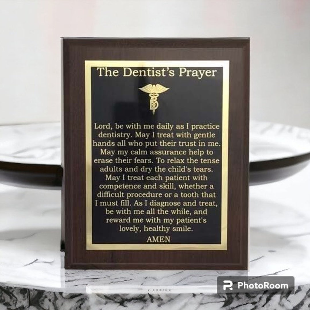 Dentist Prayer Plaque - Etsy