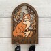 Fox Sitting Key Hanger Wall Plaque Wall Key Holder Housewarming Gift ...