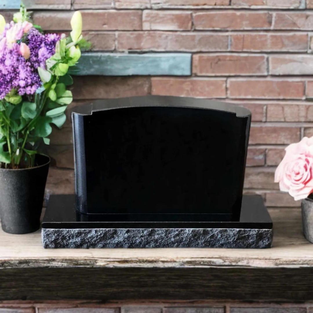 Mini Upright Headstone Memorial Stone, Pet Headstone, Garden Memorial ...