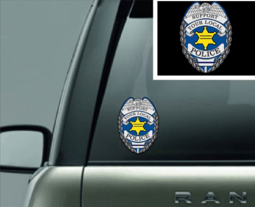 Support the Police Vinyl Window Decal - Etsy
