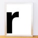 Lowercase Letter R, Typography Print, Printable Monogram, Printable Art ...