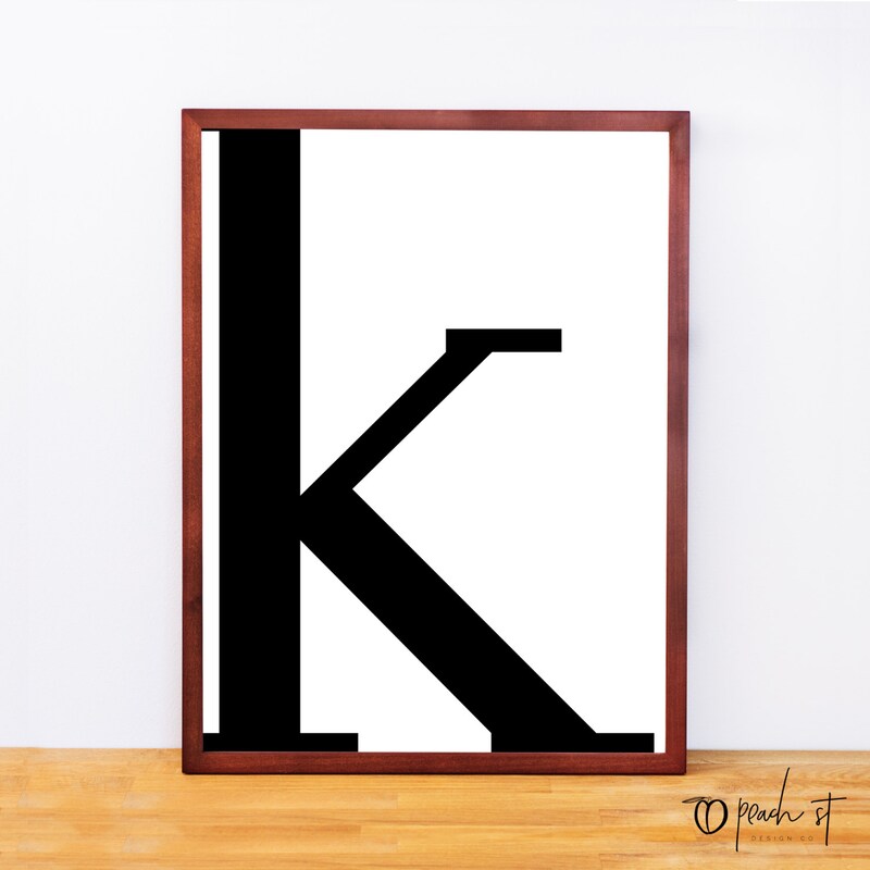 Letter K Print - Etsy