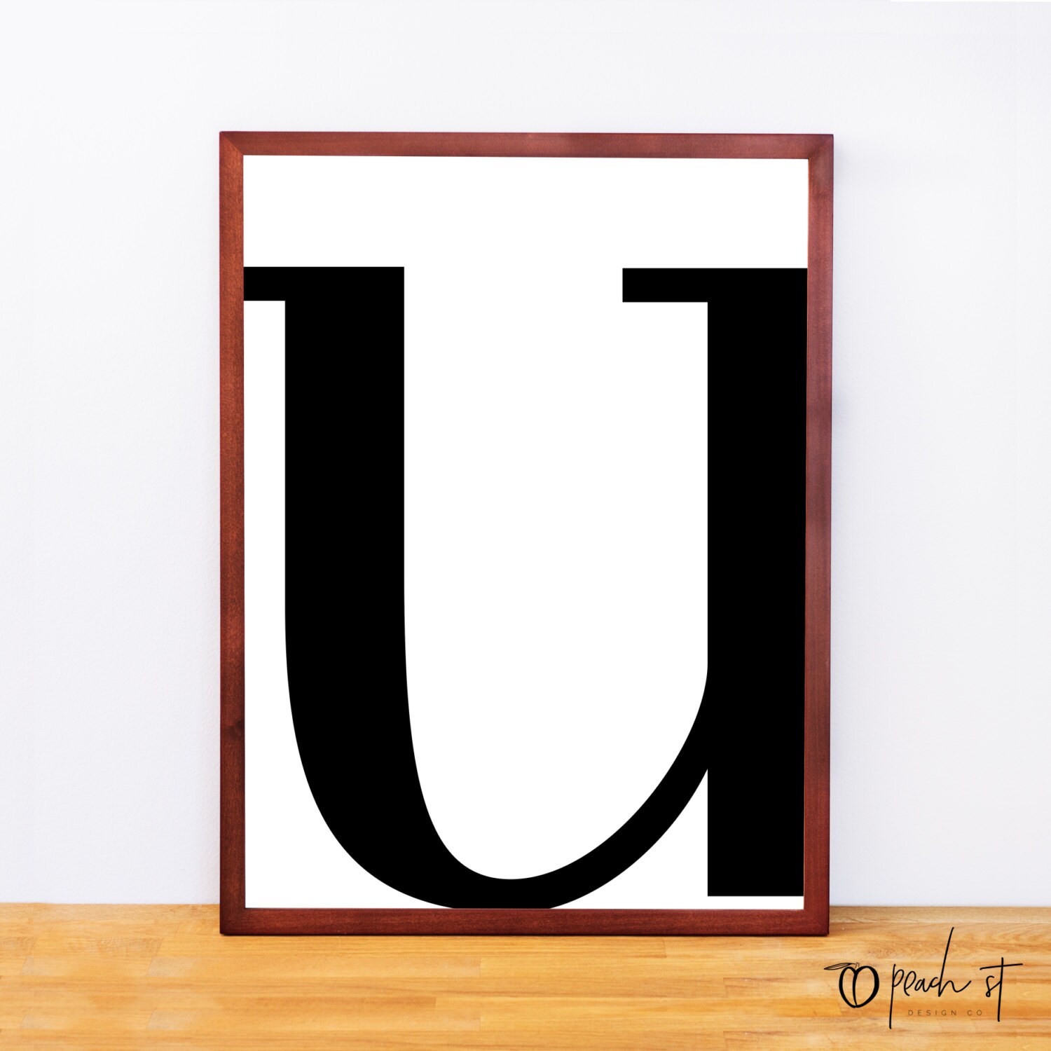 Letra Serif U, Impresión tipográfica, Impresión de letras, Monograma ...