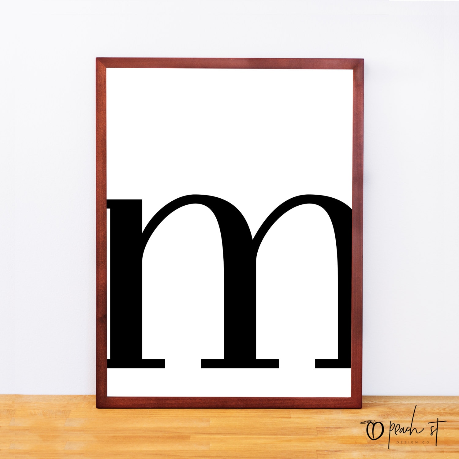 Serif Letter M, Typography Print, Letter Print, Printable Monogram ...