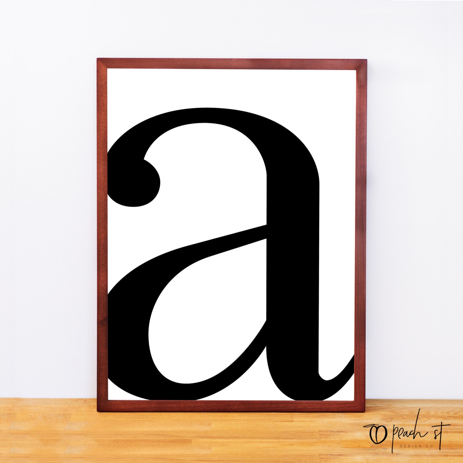 Serif Letter A, Typography Print, Letter Print, Printable Monogram ...