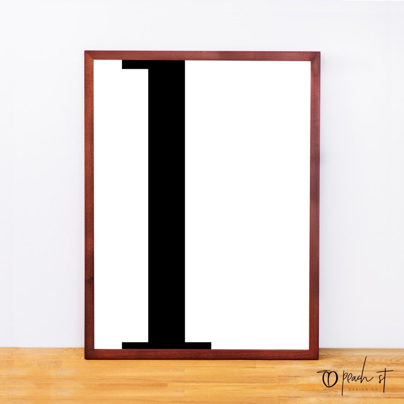 Serif Letter L, Typography Print, Letter Print, Printable Monogram ...