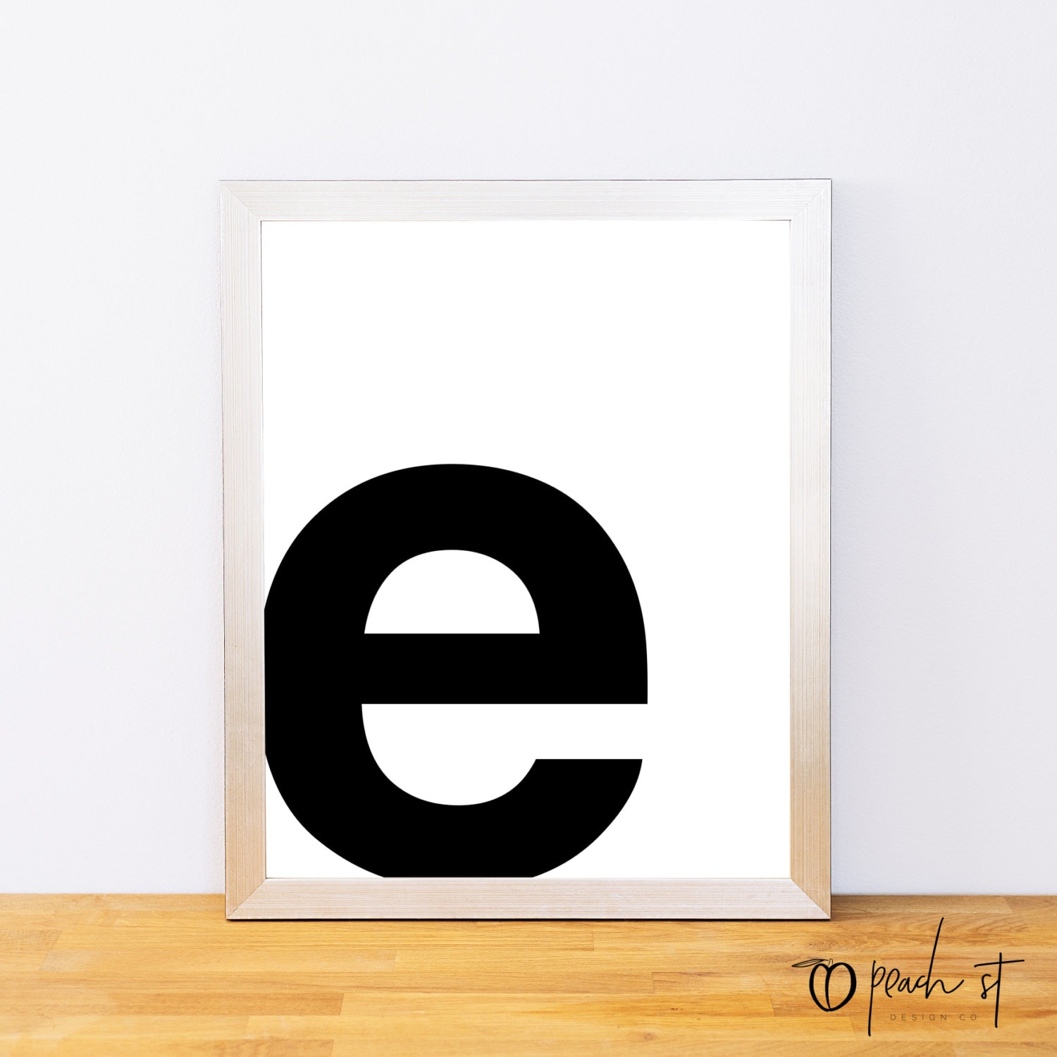 Lowercase Letter E, Typography Print, Printable Monogram, Printable Art ...