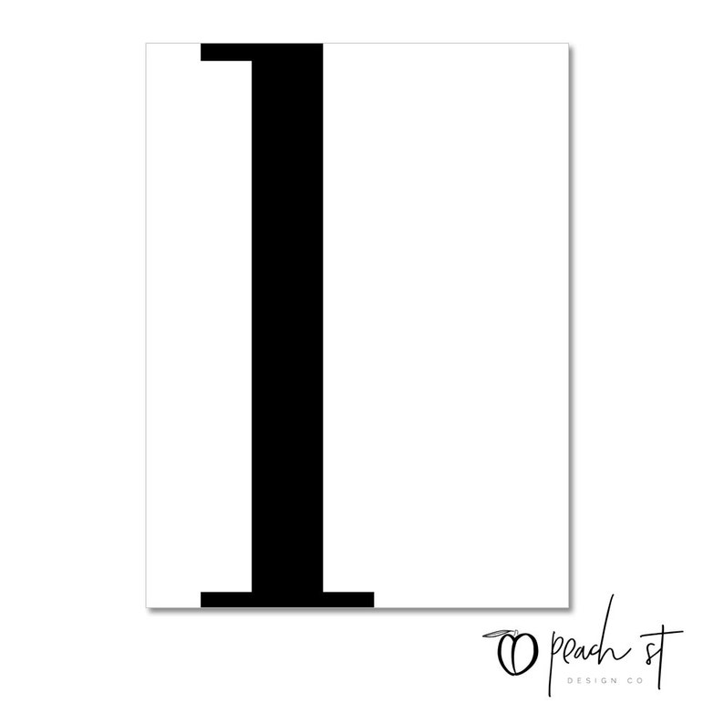 Serif Letter L, Typography Print, Letter Print, Printable Monogram ...