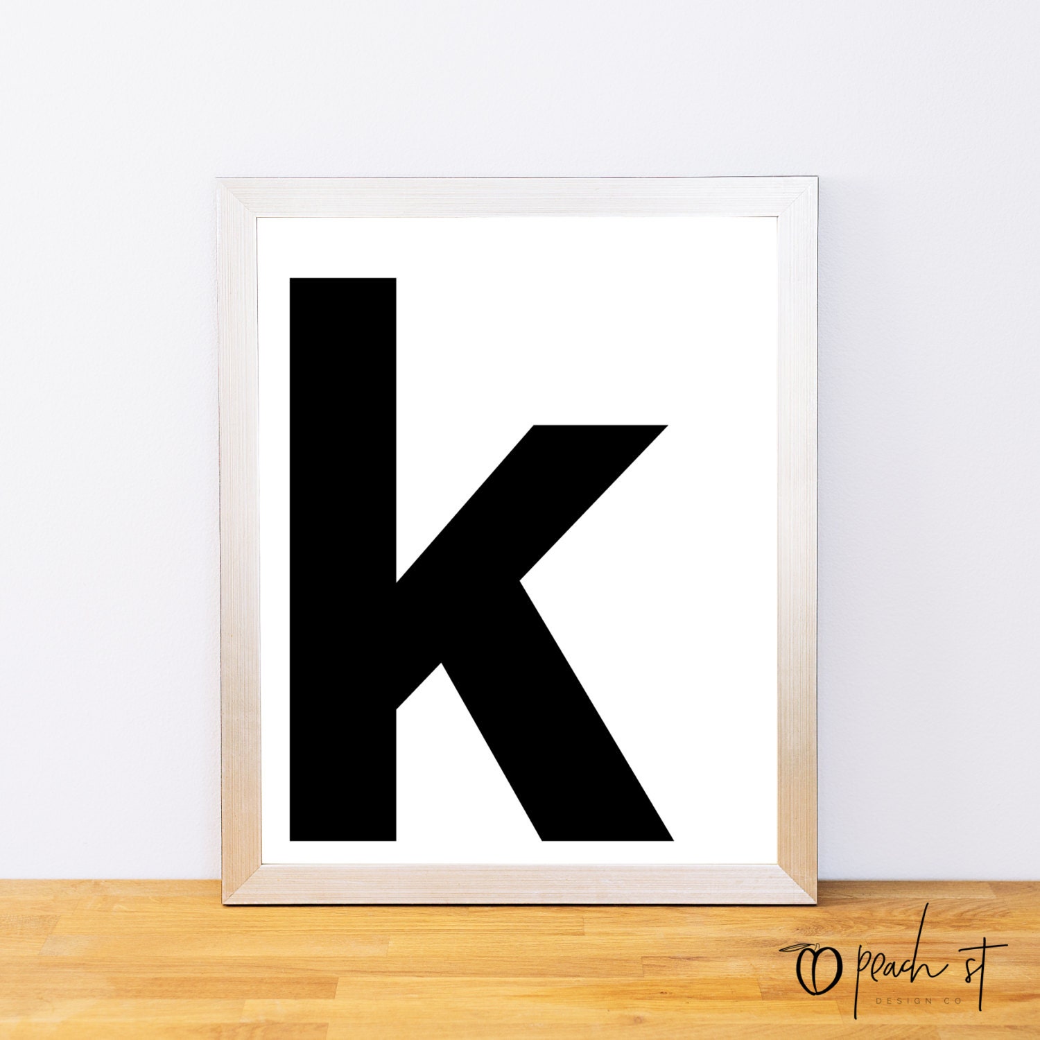 Lowercase Letter K, Typography Print, Printable Monogram, Printable Art ...