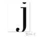 Serif Letter J, Typography Print, Letter Print, Printable Monogram ...