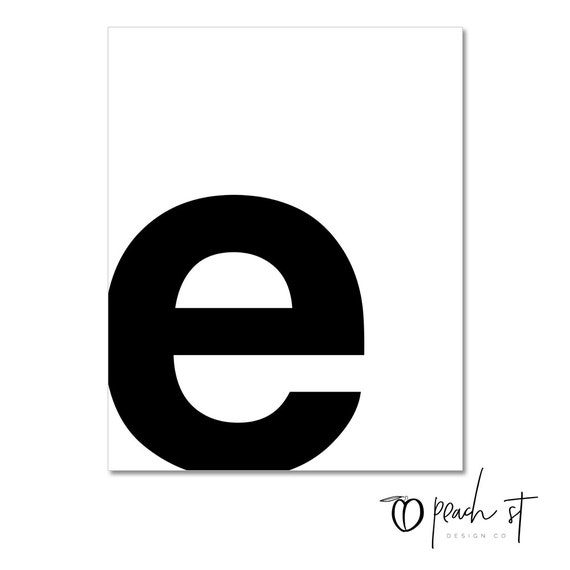 Lowercase Letter E