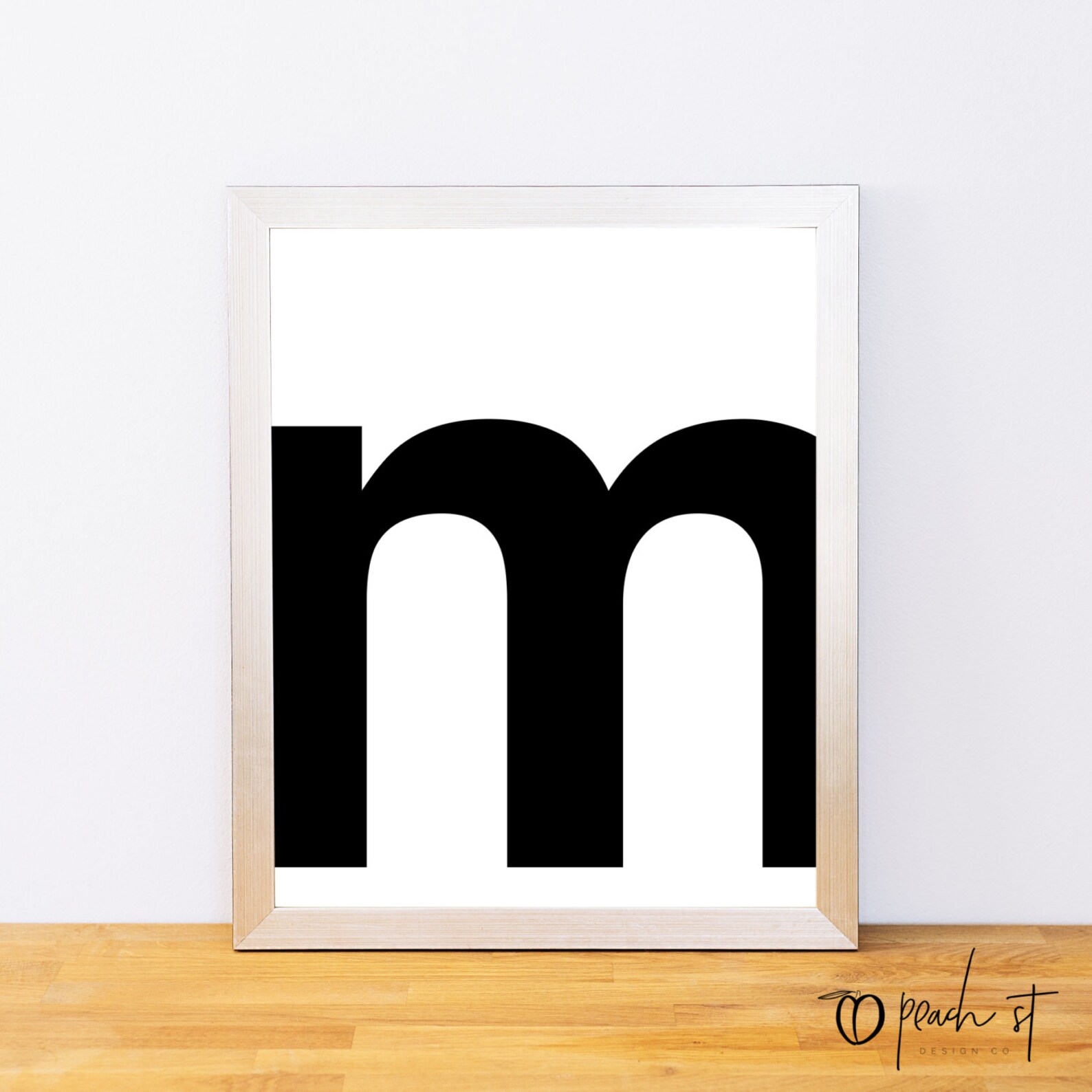 Lowercase Letter M, Typography Print, Printable Monogram, Printable Art ...