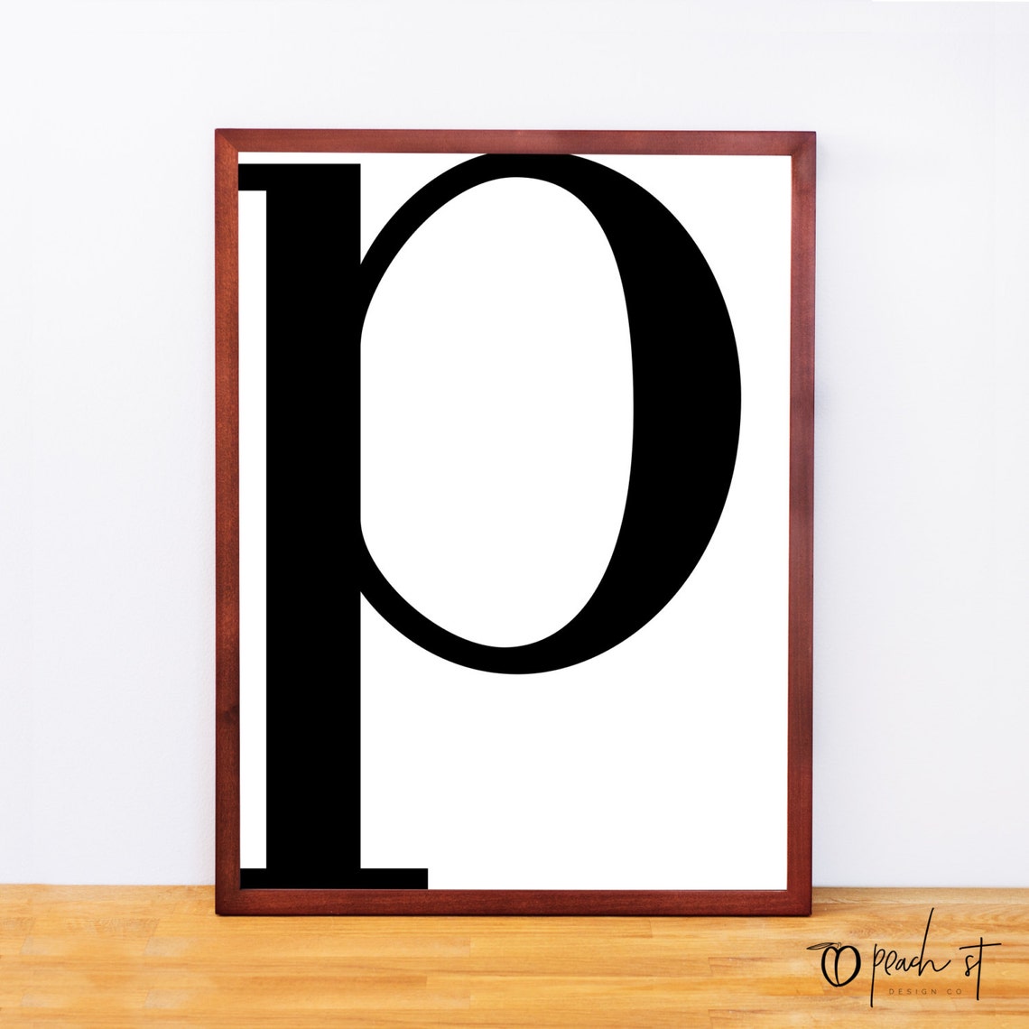 Serif Letter P, Typography Print, Letter Print, Printable Monogram ...