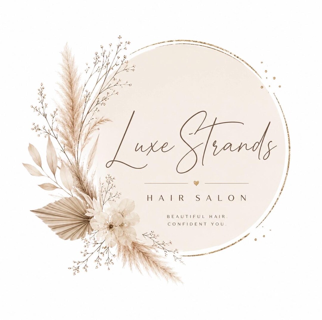 Boho Logo Design for Small Business | Feminine Botanical Branding - Etsy UK