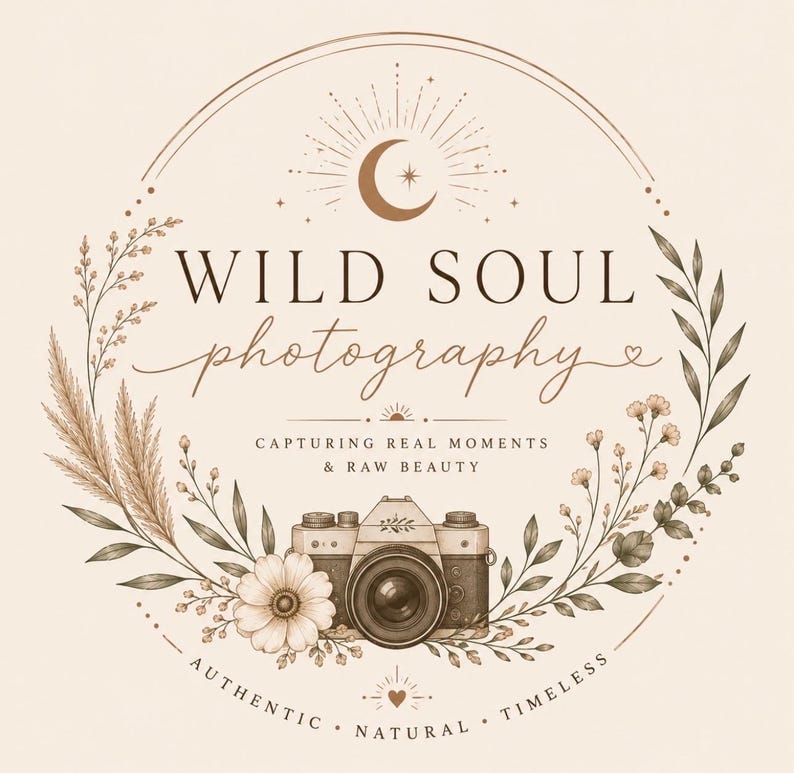 Custom Boho Logo Design | Elegant Feminine Brand Identity - Etsy Canada