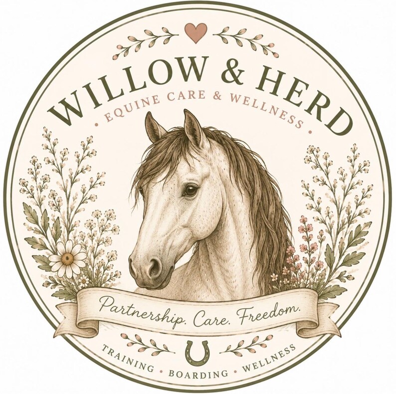 Cottagecore Farm Animal Logo | Custom Small Business Design - Etsy