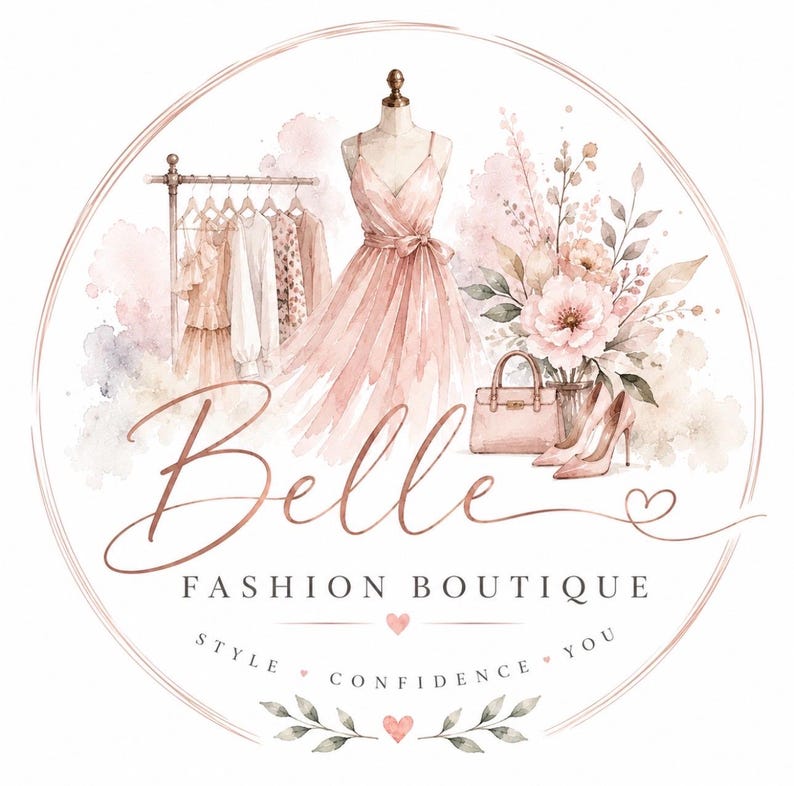 Custom Watercolour Logo Design | Brand Style | Surf Shop Logo - Etsy
